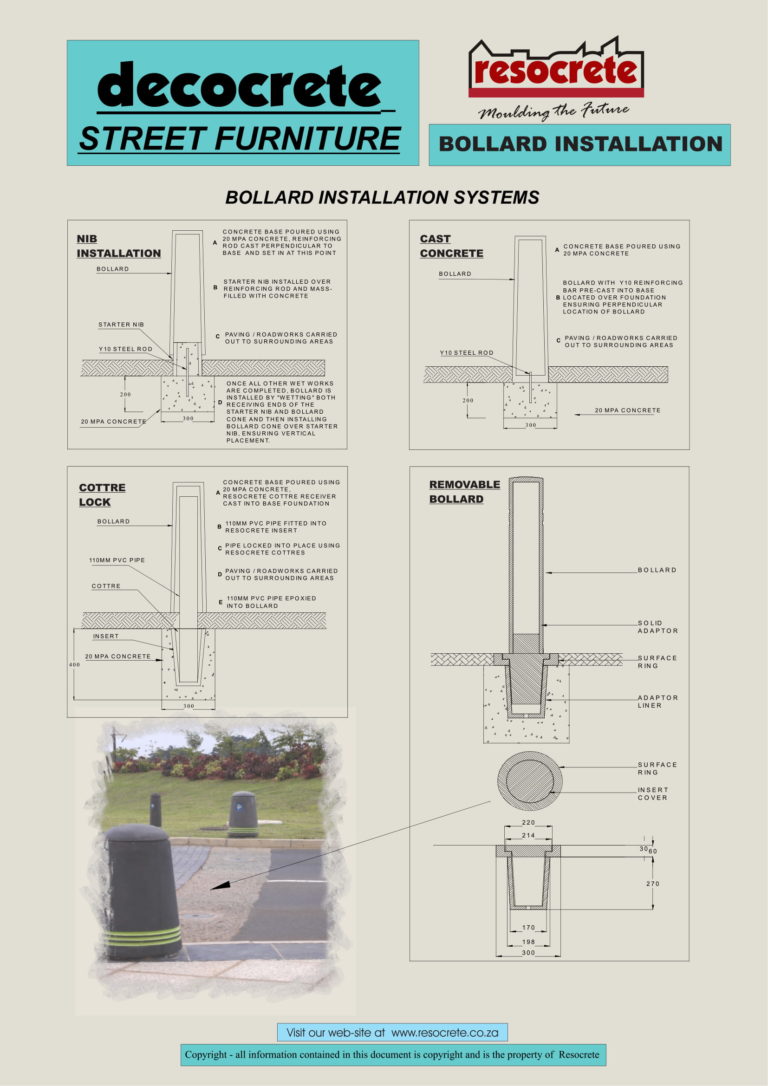 Bollard Installation - Resocrete