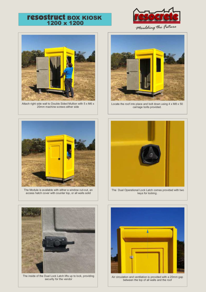 Box Kiosk 1200 x 1200 - Resocrete