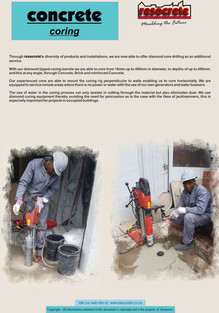 Concrete Coring – Resocrete